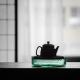 “Green Ocean” Pot Holder/Tea Tray with Tin Cover-TeaTsy Official Website