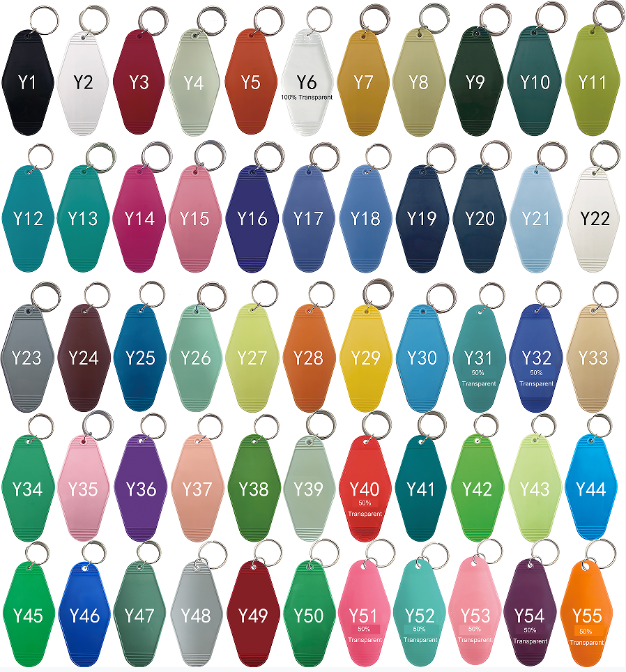 Custom Key Tags Ship in 3 Days 50 Pcs Vintage Hotel Motel Keychain