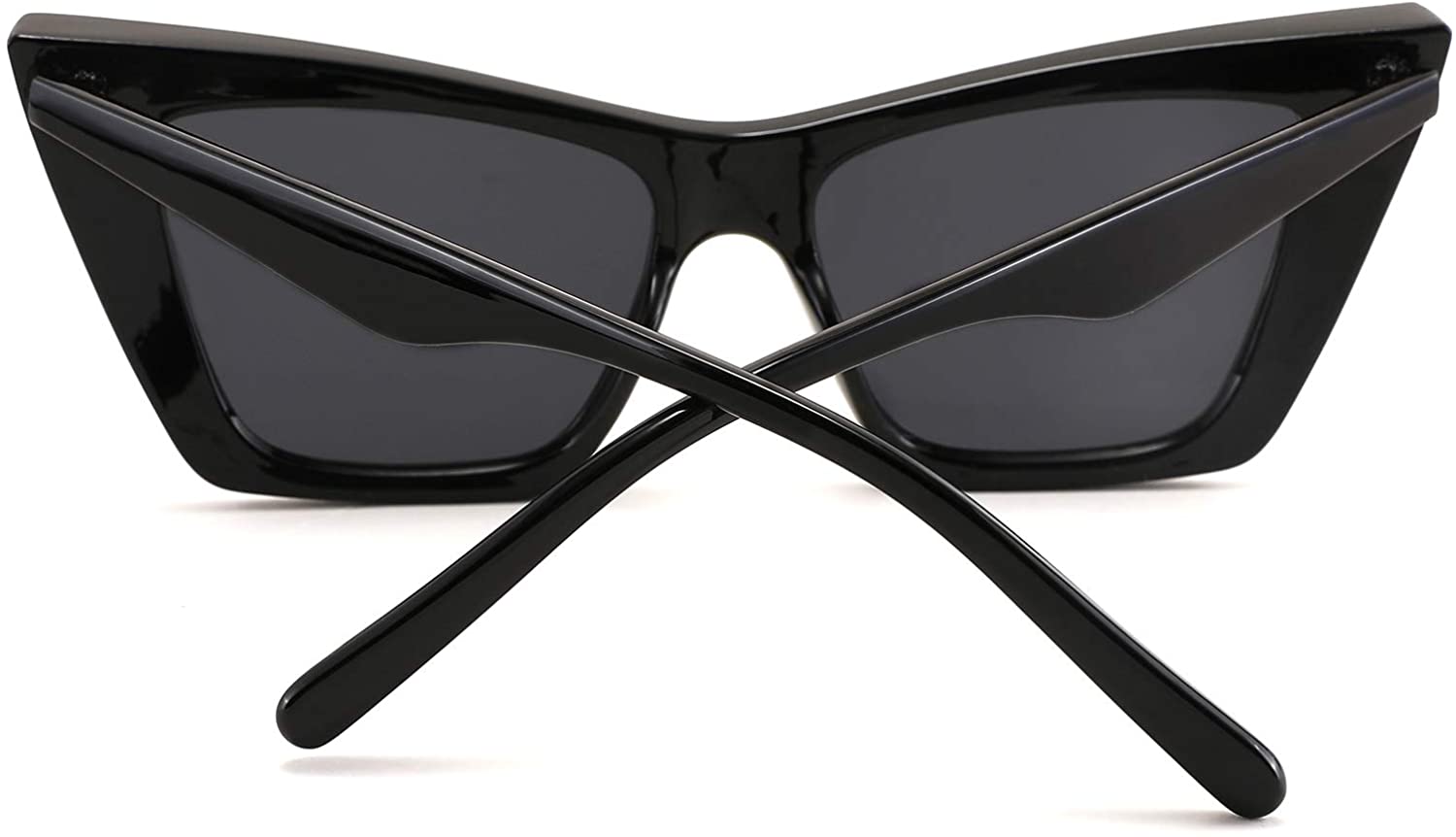 Feisedy Vintage Square Cat Eye Sunglasses Women Stylish Cateye