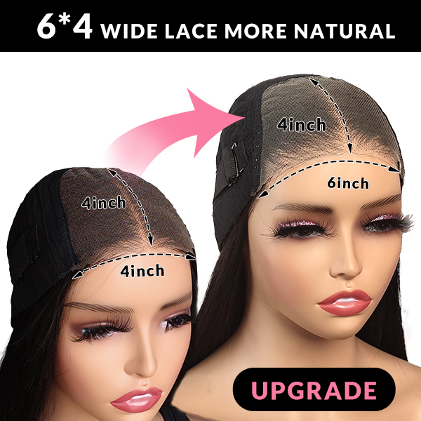 Glueless Highlight Brown Straight Lace Closure Wig With Pre-plucked