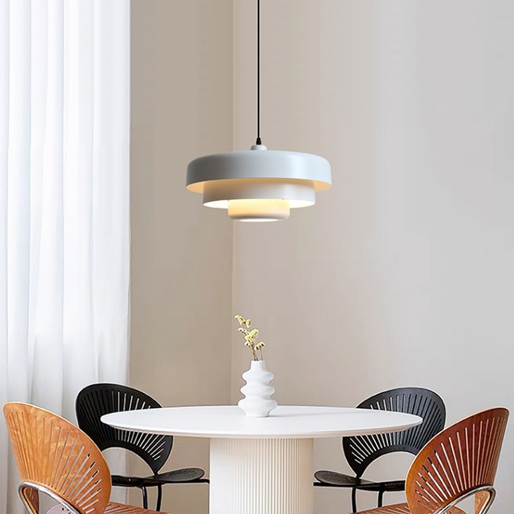 Nordic Minimalist Metal Pendant Light Danish Classic Multi-layer Lamps
