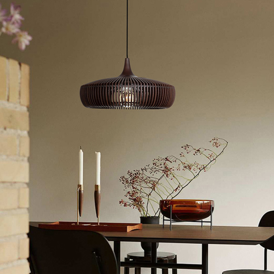Japanese Rustic Farmhouse Wooden Pendant Light Restaurant Lamp