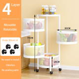 Multifunctional Kitchen Shelf Multi-layer Rotatable Storage Rack