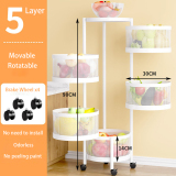 Multifunctional Kitchen Shelf Multi-layer Rotatable Storage Rack