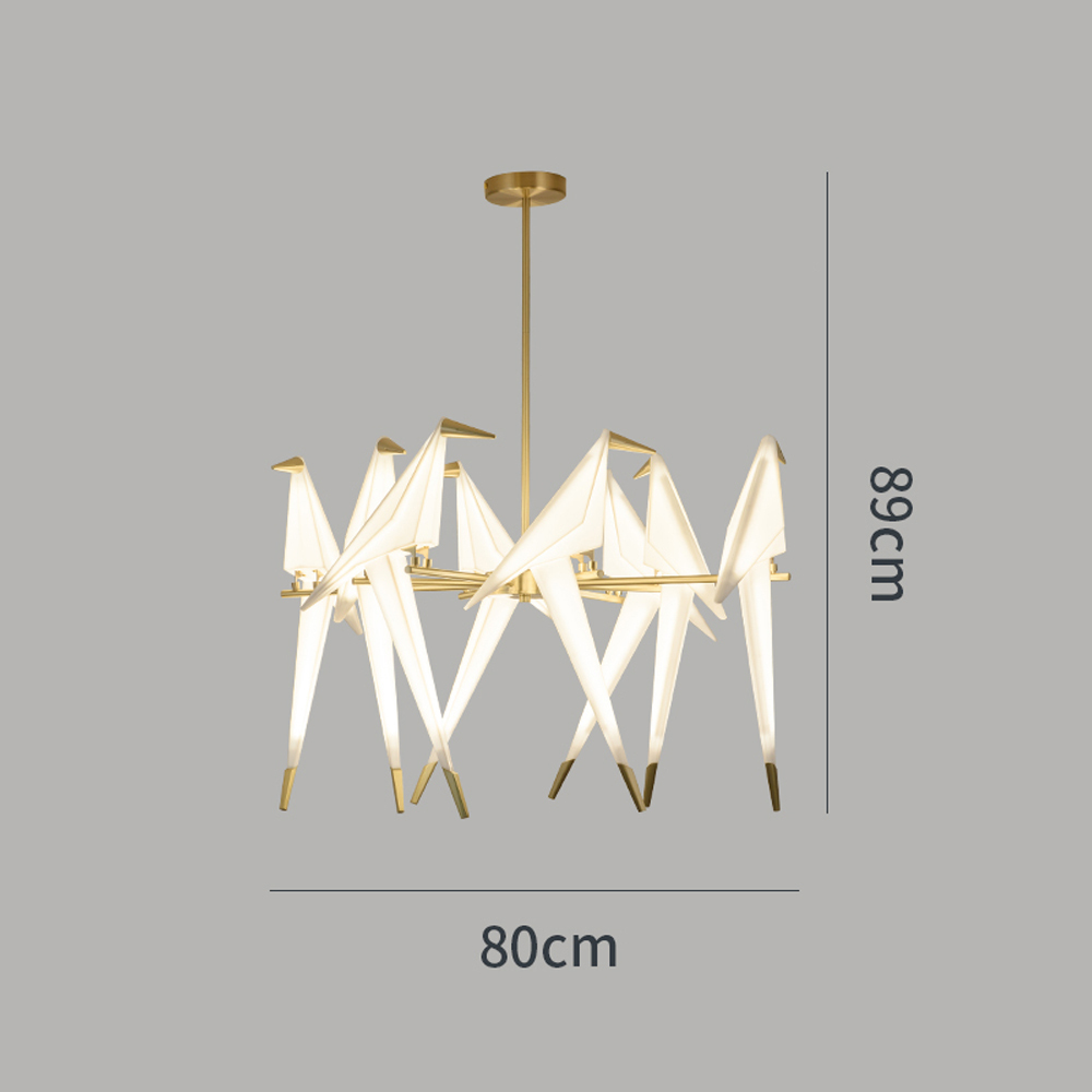 Dutch Minimalist Acrylic Ceiling Light Origami-Bird Pendant Lamps ...
