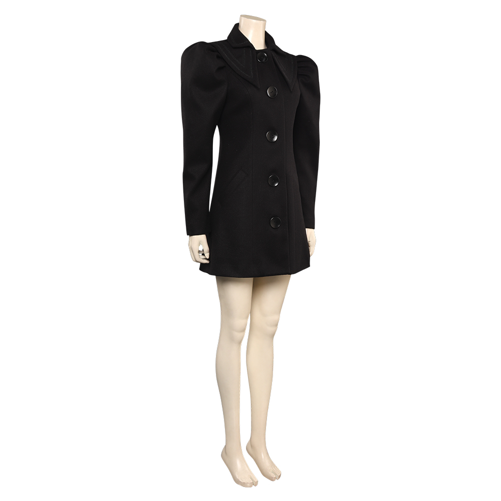 Movie Poor Things Bella Baxter Black Coat Outfits Halloween Carnival ...