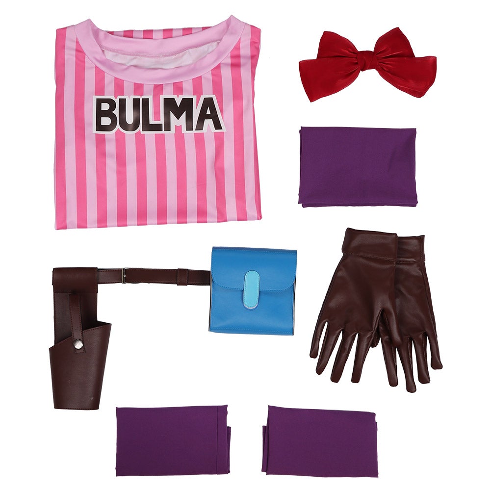 Dragon Ball Z Bulma Cosplay Costume Outfit Festival Christmas Carnival