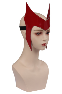 WandaVision Scarlet Witch Mask Cosplay PU Masks Costume Accessories Ha