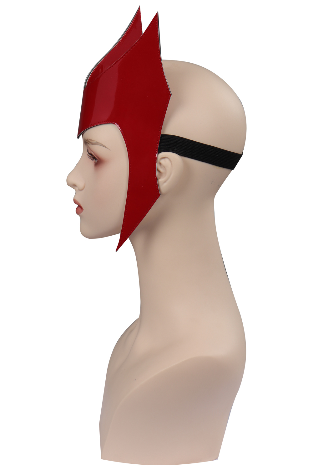WandaVision Scarlet Witch Mask Cosplay PU Masks Costume Accessories Ha