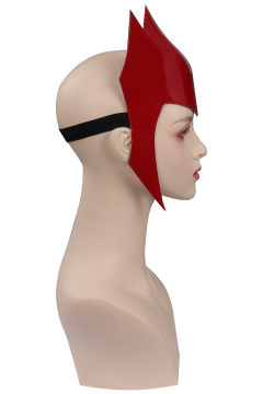 WandaVision Scarlet Witch Mask Cosplay PU Masks Costume Accessories Ha