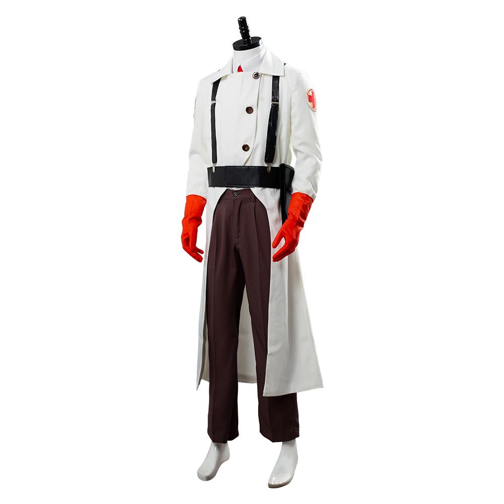 Team Fortress 2 Medic Cosplay Costume(Sizes S, M, L are in stock now,