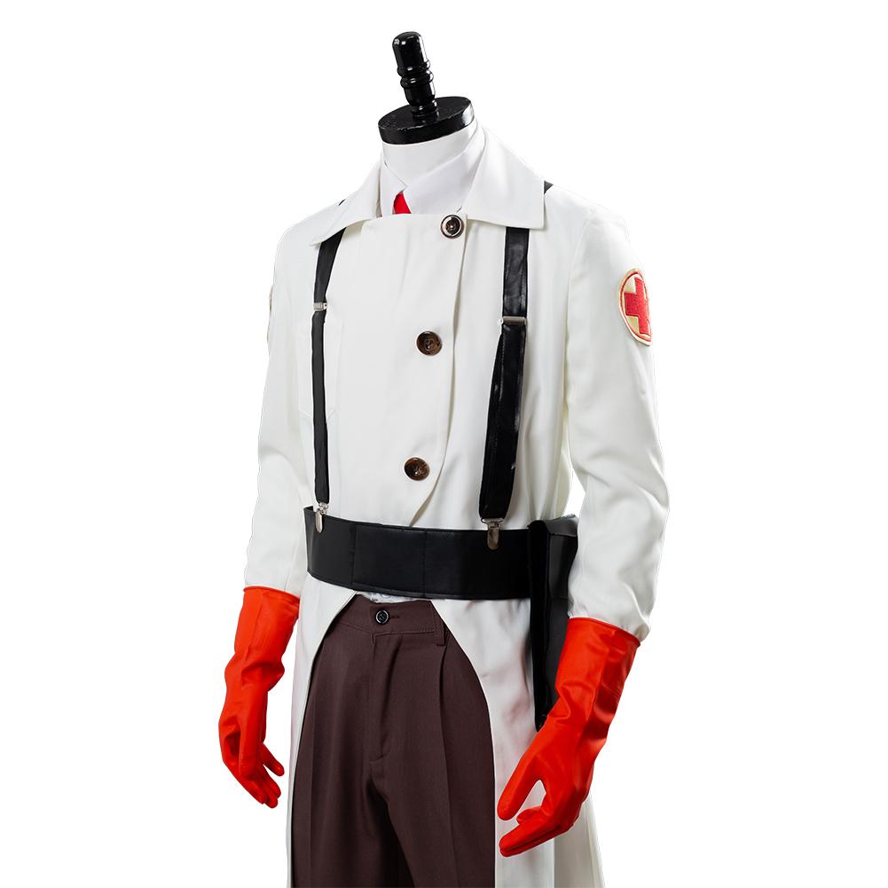 Team Fortress 2 Medic Cosplay Costume(Sizes S, M, L are in stock now,