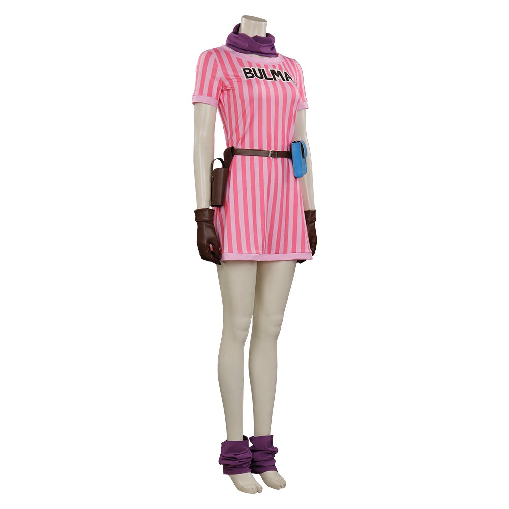 Dragon Ball Z Bulma Cosplay Costume Outfit Festival Christmas Carnival