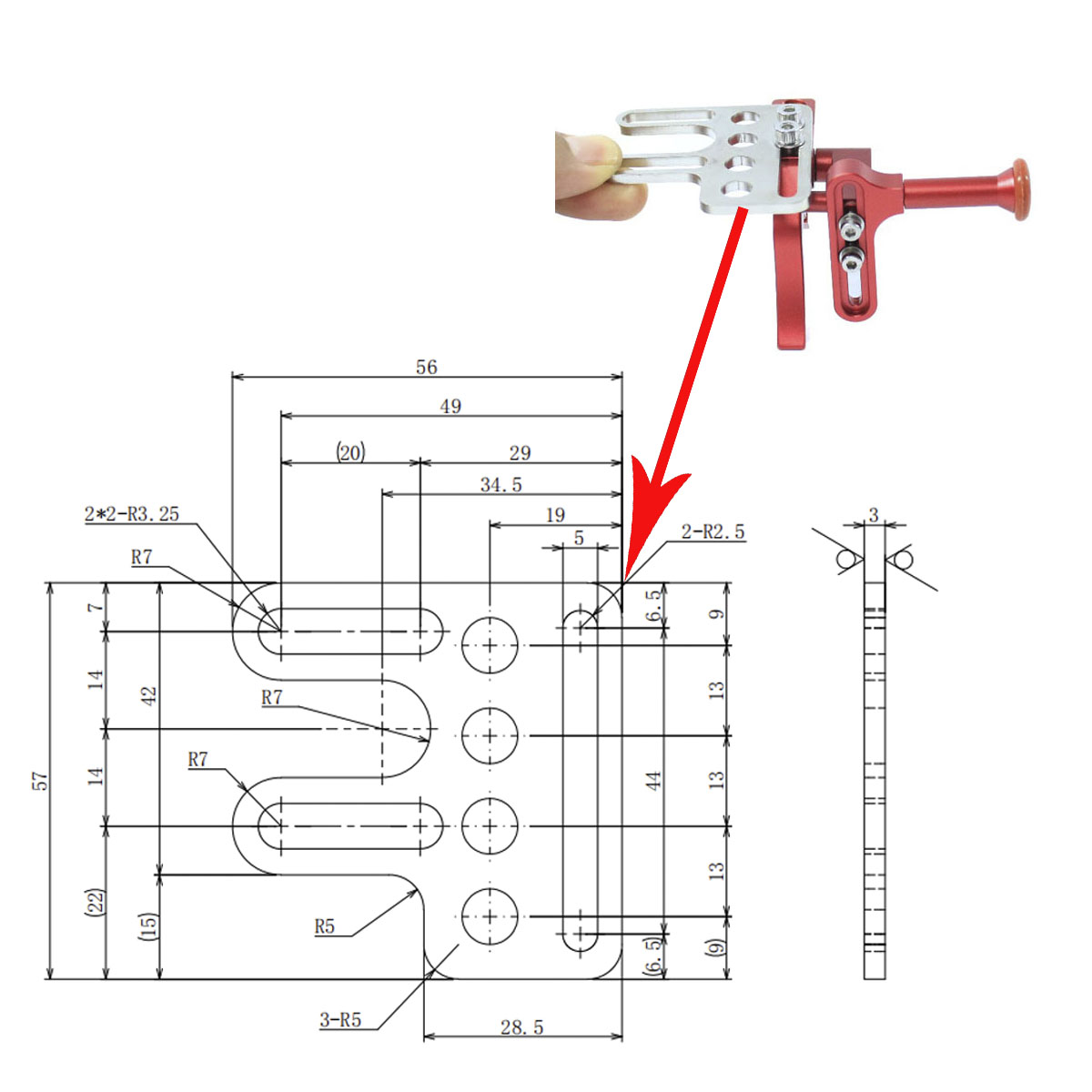 NS10-S Shutter Release Extension Lever