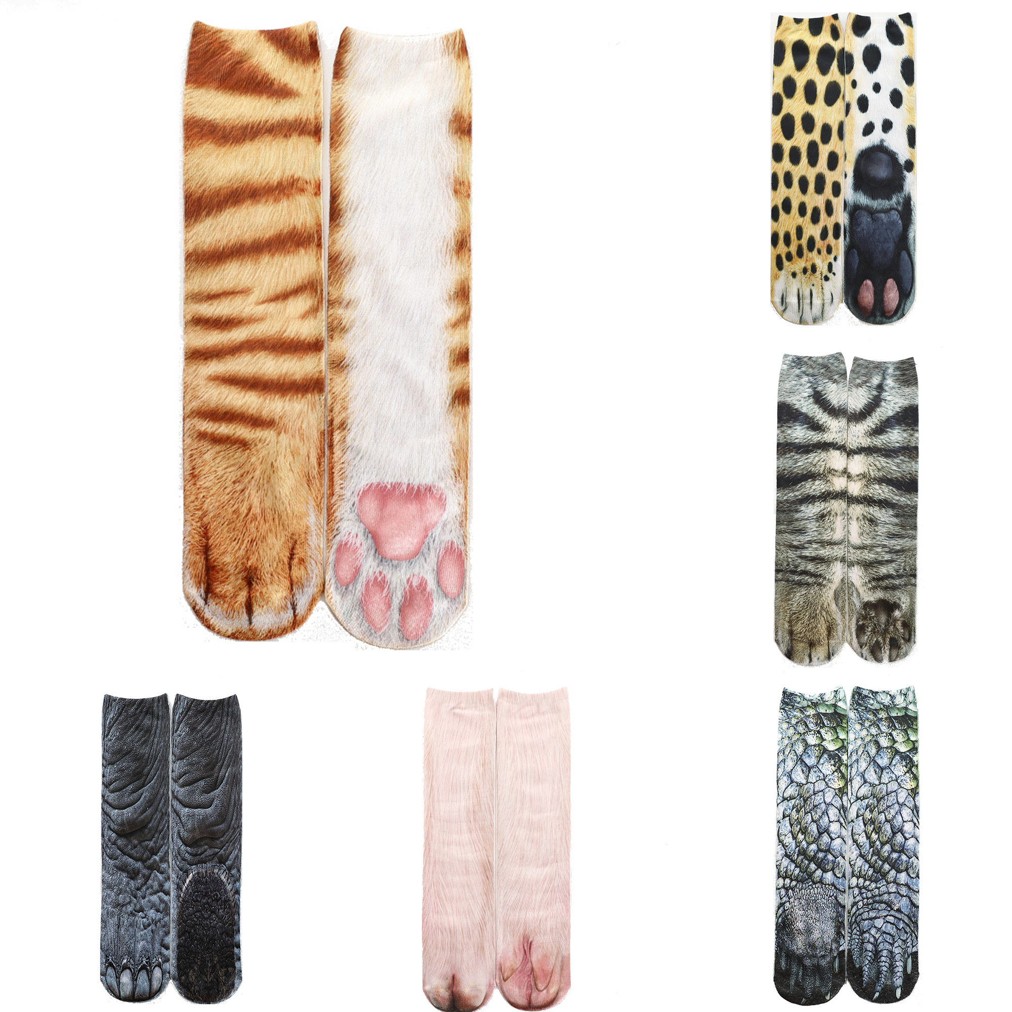 3D Realistic Animal Paw Socks-Pink Laura