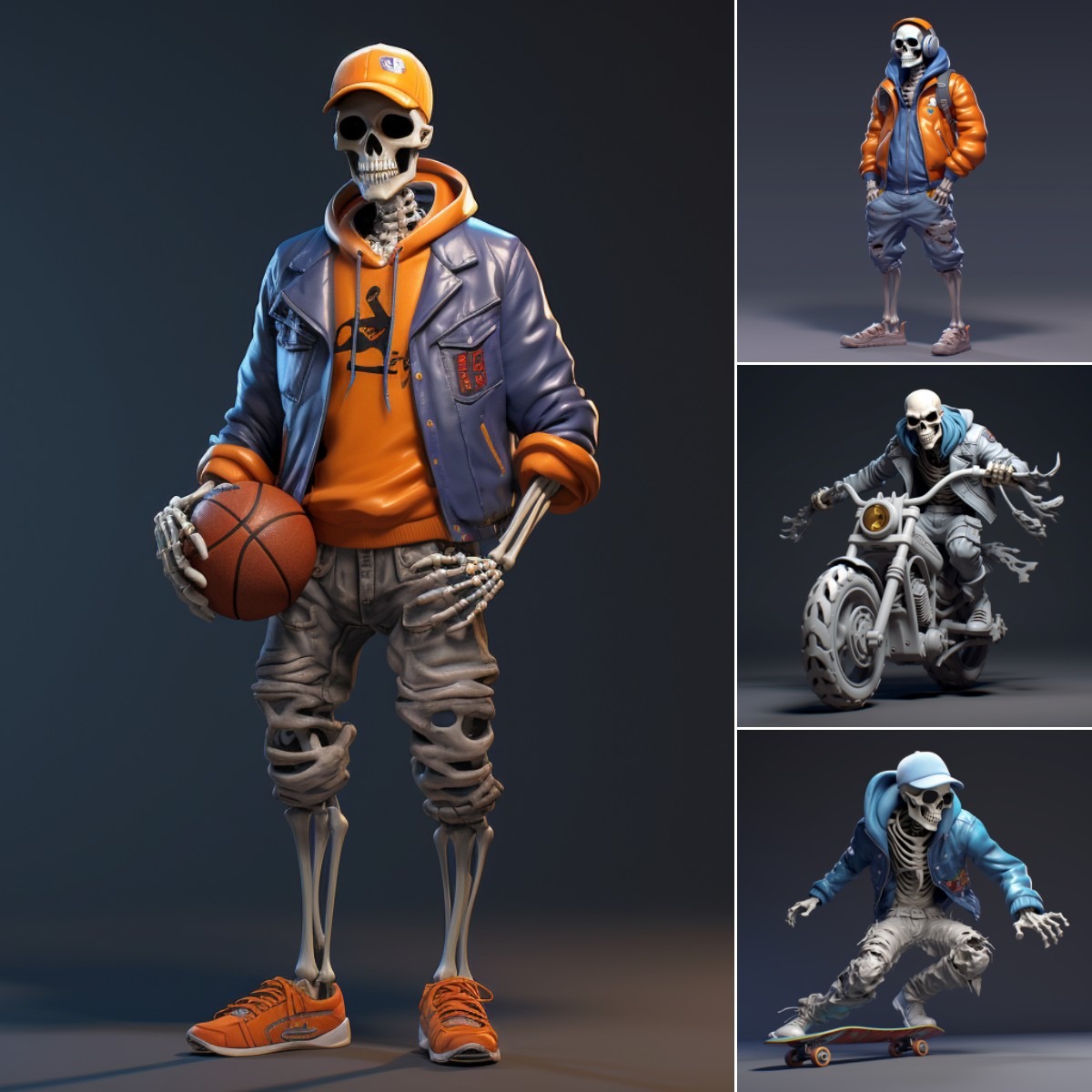 🔥Early Halloween Promotion -50% OFF ☠Cool skeleton figurines