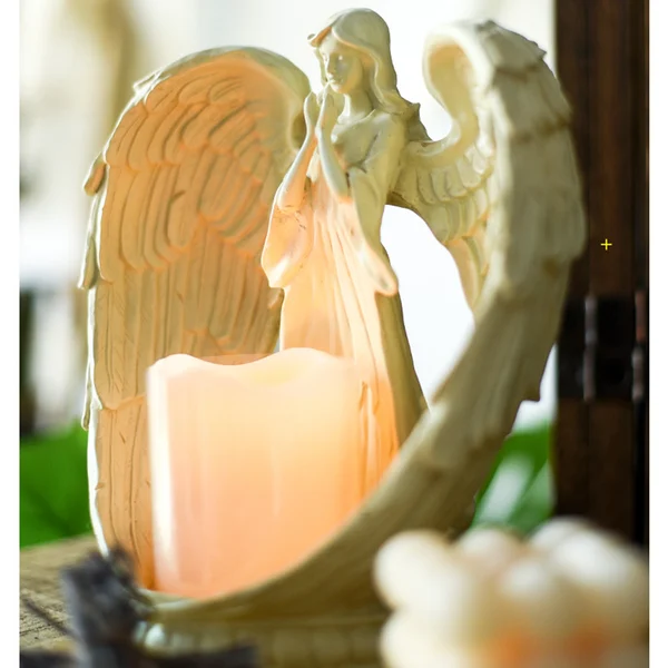 🔥HOT SALE-50%OFF👼Electronic Elegant Angel Candlestick