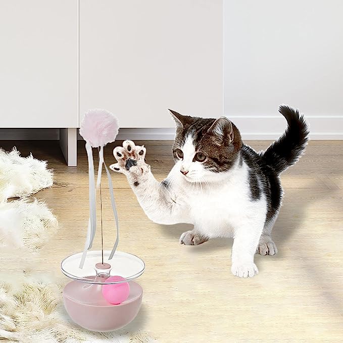 😸 Irregular Rotating Interactive Cat Self Play Wand 💕