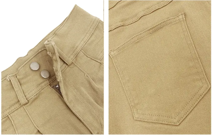 Women's Slim Fit Elastic Cuffed Denim Shorts