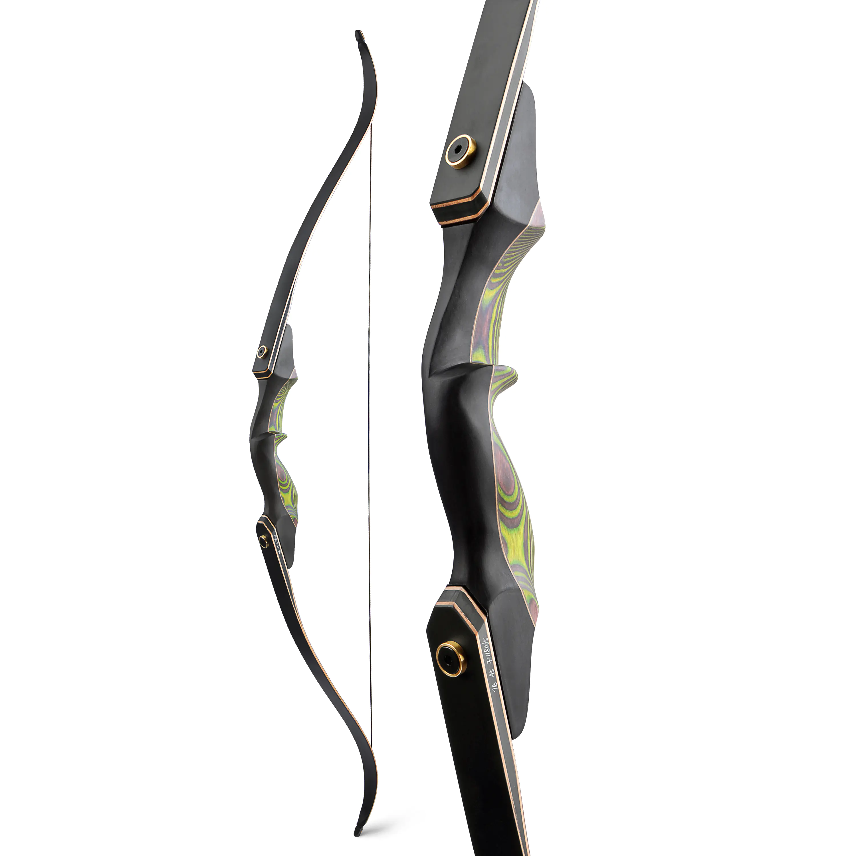 AMEYXGS fairy 60" Traditional Wood Recurve Bow 25-60# @28"