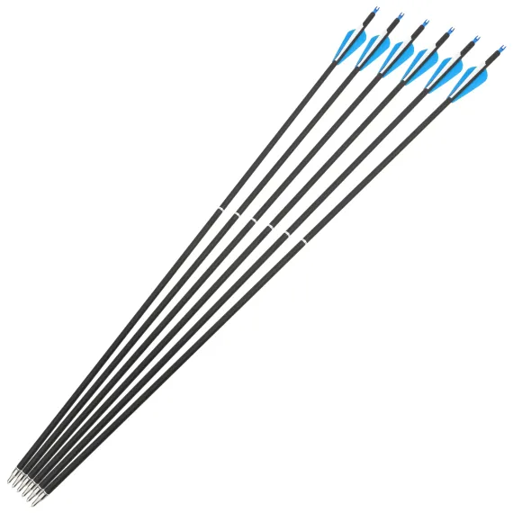 SHARROW 30" Carbon Takedown Arrows Spine 500 (6 Pack)-CHN Archery