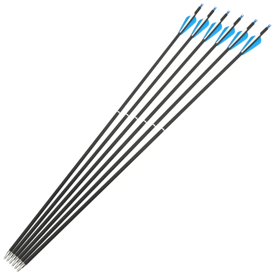 SHARROW 30" Carbon Takedown Arrows Spine 500 (6 Pack)-CHN Archery