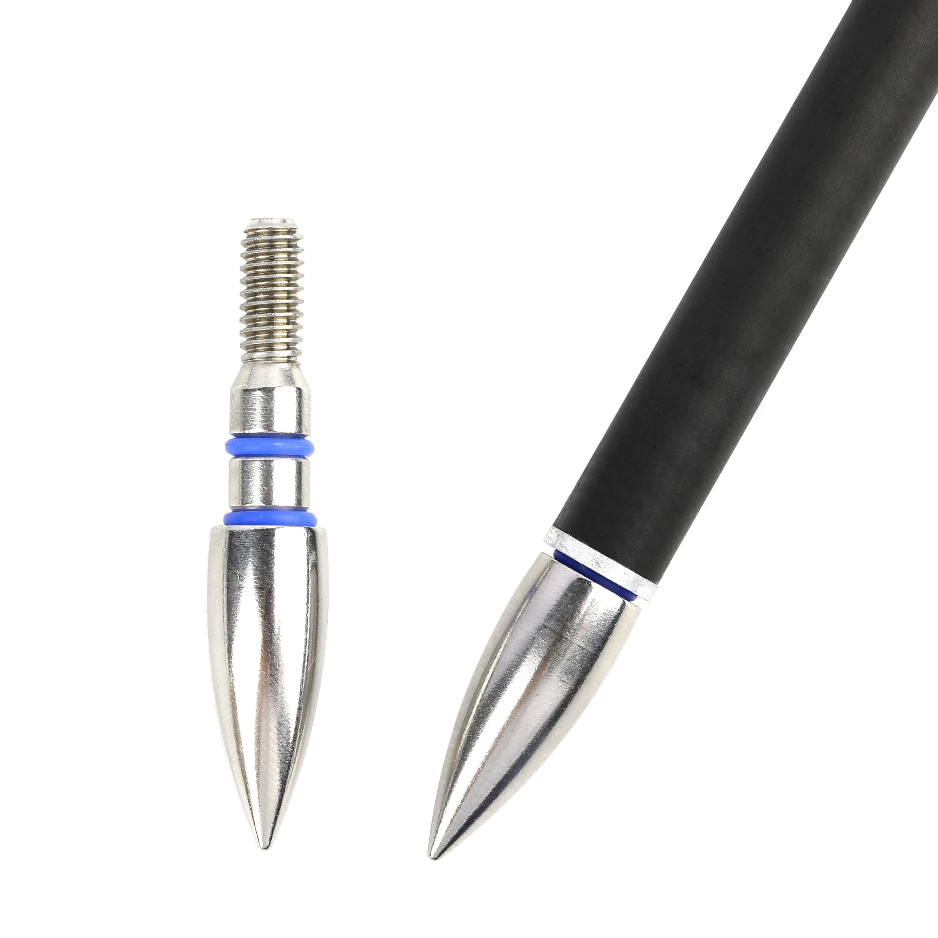 Standard Arrow Tips Stainless Steel Screw-In Bullet Arrow Points