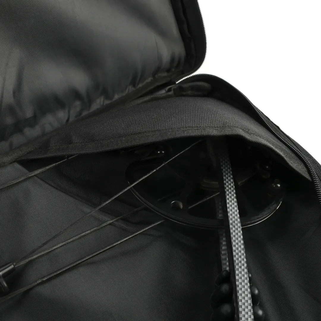 Black Canvas Youth Compound Bow Case with Backpack Straps-CHN Archery