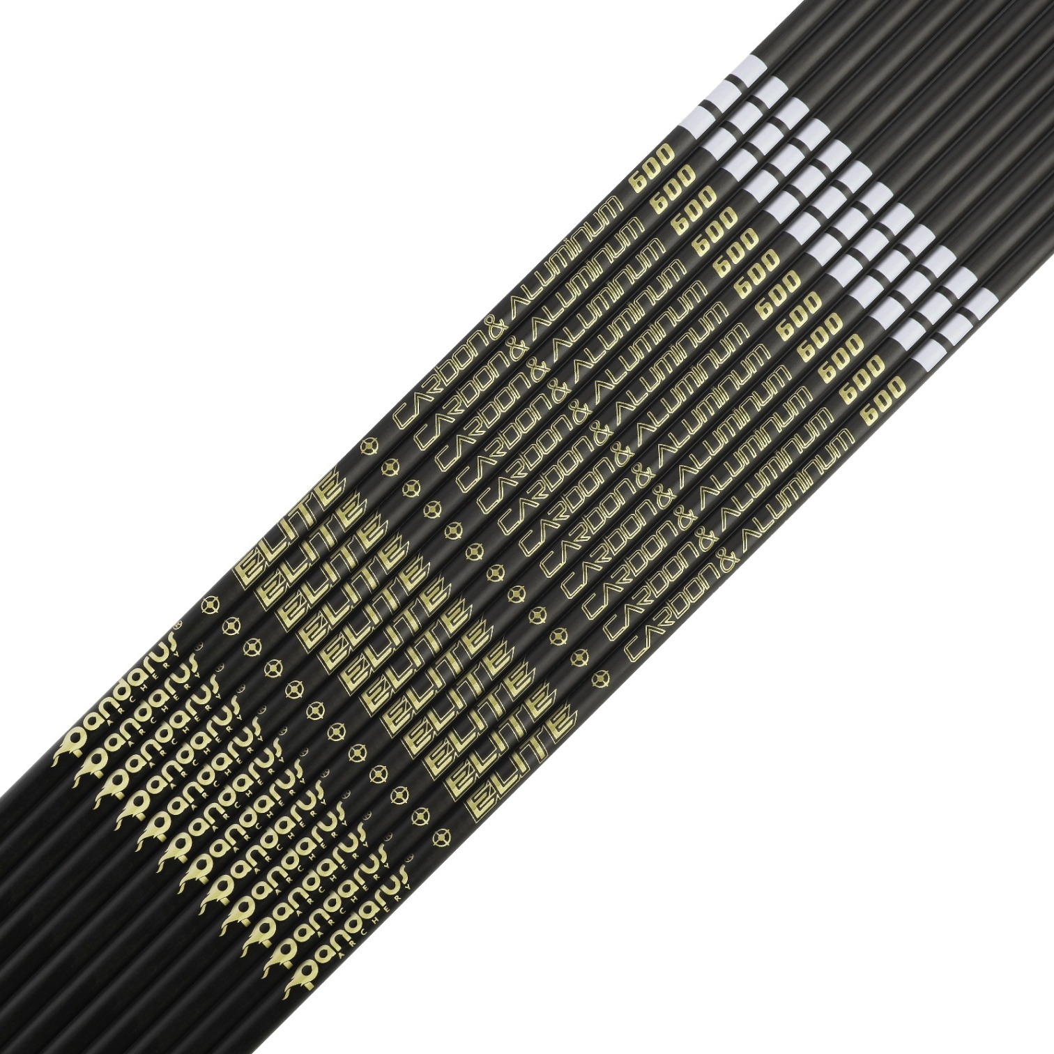 PANDARUS ELITE XT Carbon & Aluminum 3.2 mm Parallel Arrows (12 Pack)