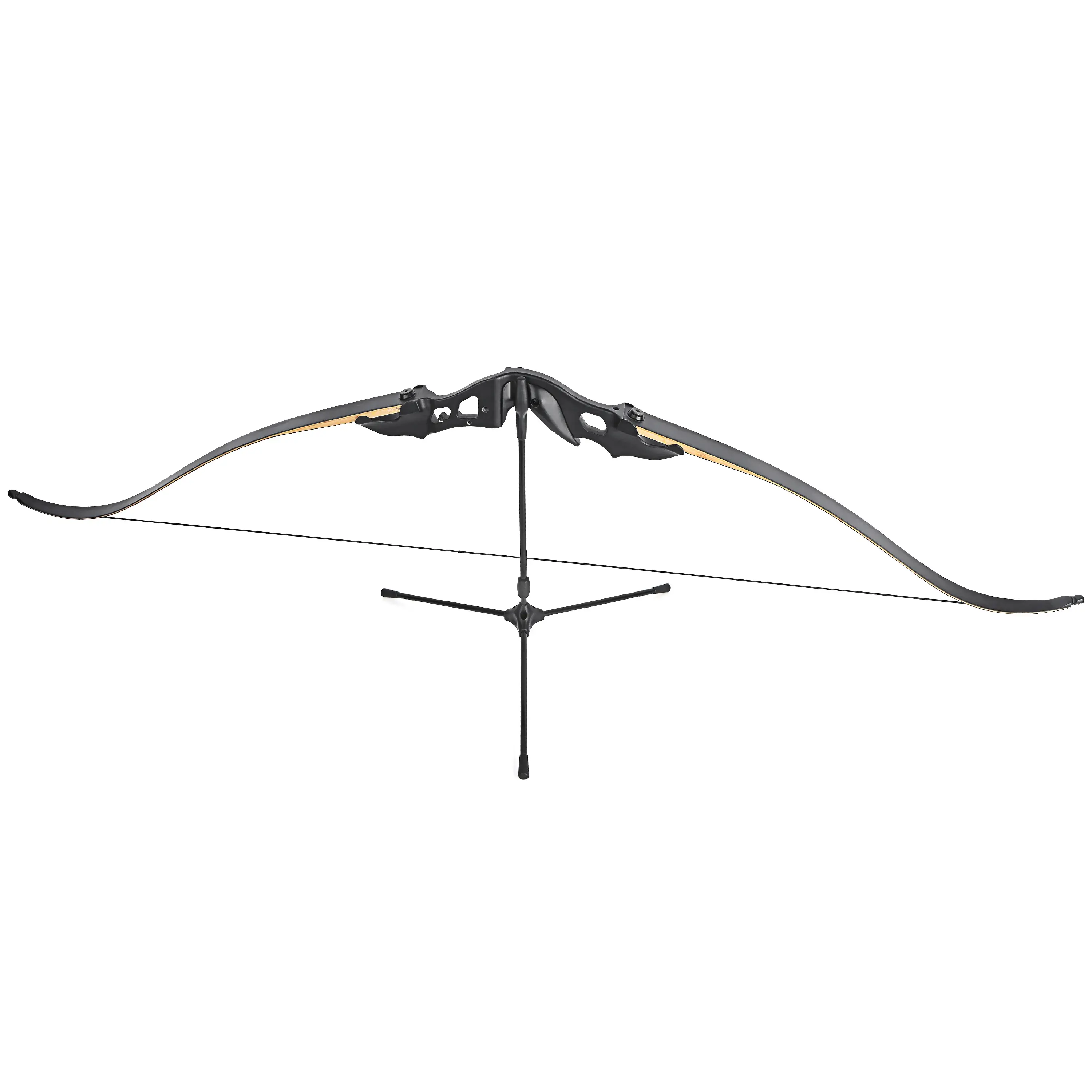 Black Fiberglass Foldable Recurve Bow Stand Holder-CHN Archery