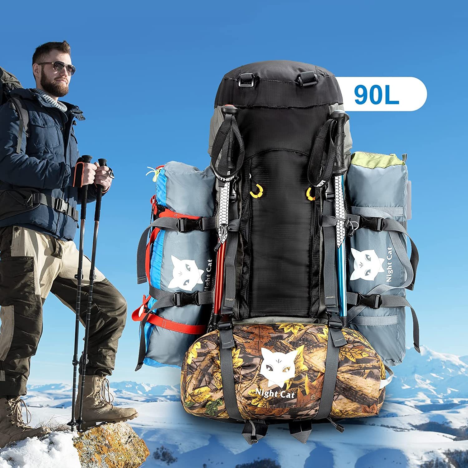 Night Cat Hiking Backpack 70L | Trekking & Hiking Gear – Night Cat Store