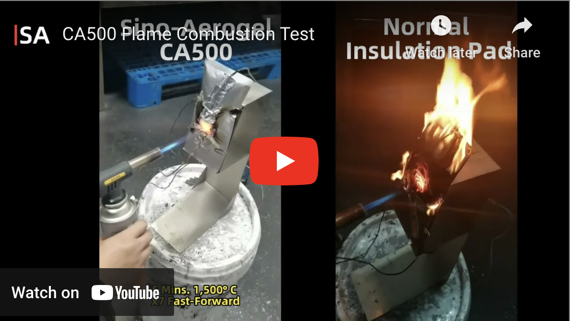 Video of CA500 Flame Combustion Test