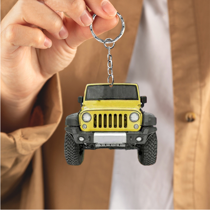 JEEP PERSONALIZED ACRYLIC KEYCHAIN – Humor Custom