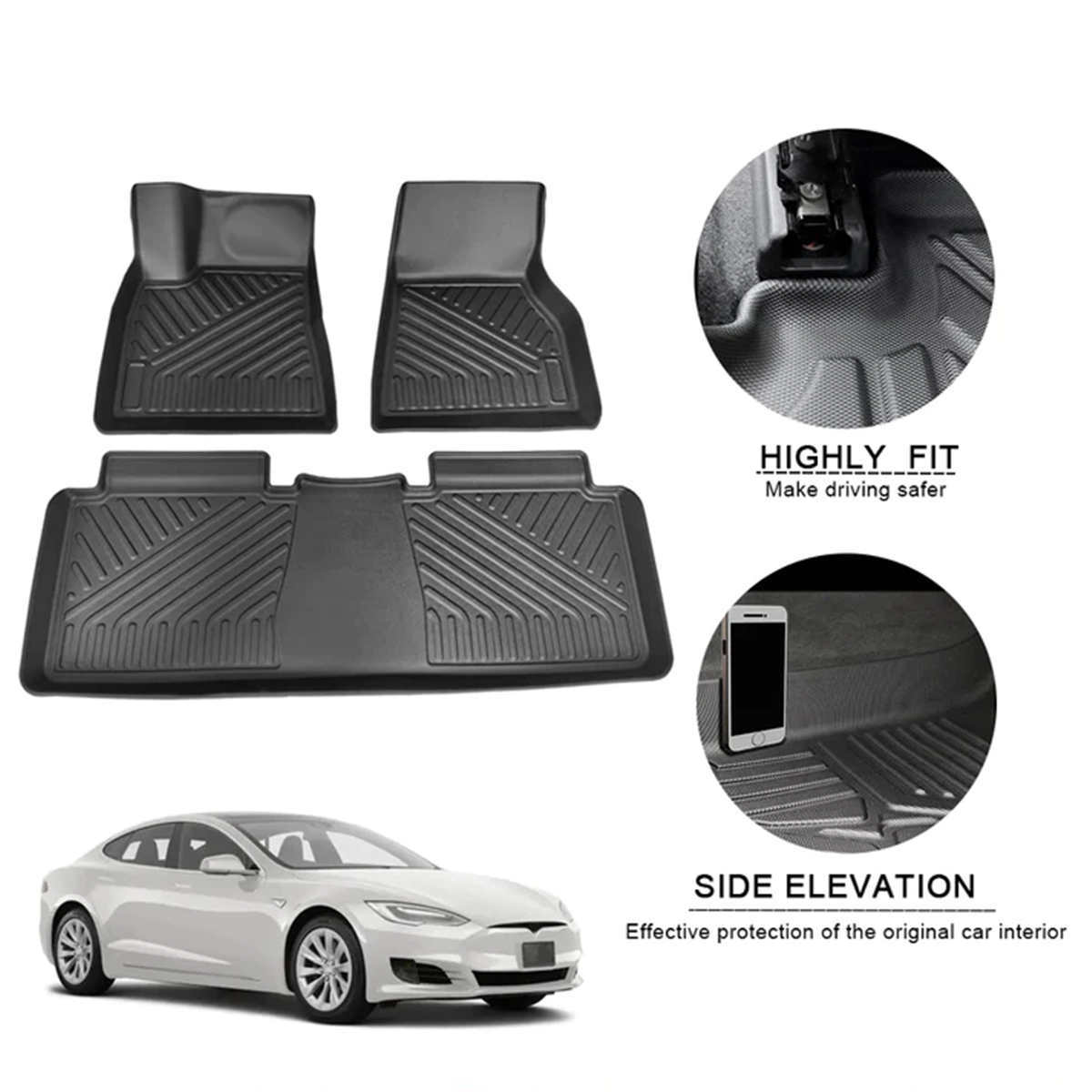 All-Weather TPE Floor Mats suitable for Tesla Model S 2016-2020 – TESMAG