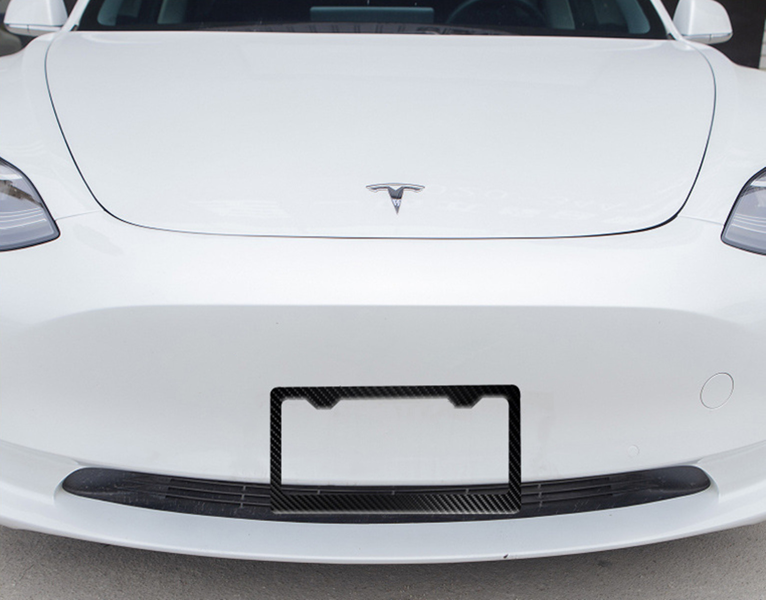 Carbon Fiber License Plate Frame for Tesla Model 3/Y（2017-2023）