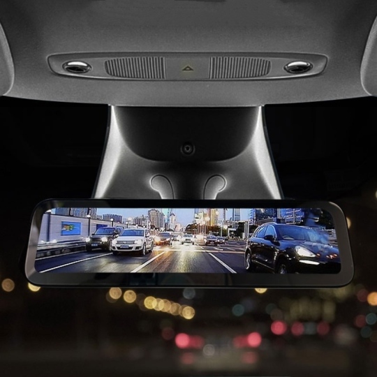 Model 3/Y 8.2” Live Streaming Rear View Mirror with Chassis Camera – TESMAG