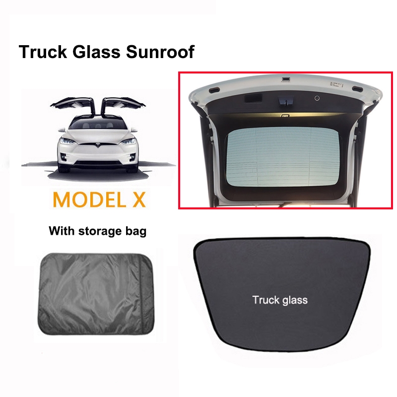 Tesla Model X Windshield Sunshade Front and Rear Sunroof（6pcs Full sun ...