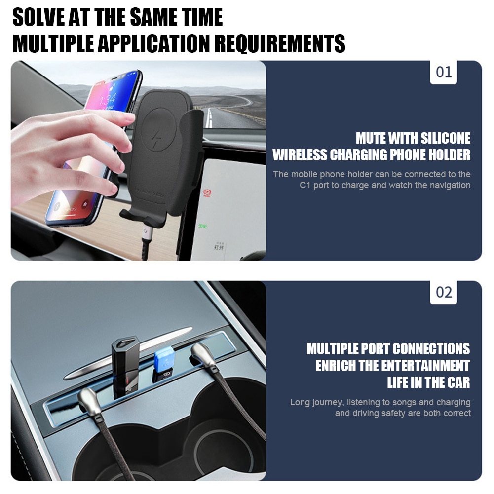 Model 3/Y Center Console USB Hub