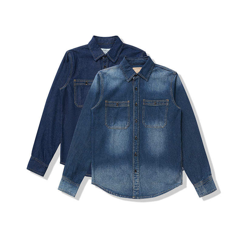 American Vintage Heavy Wash Denim Shirt