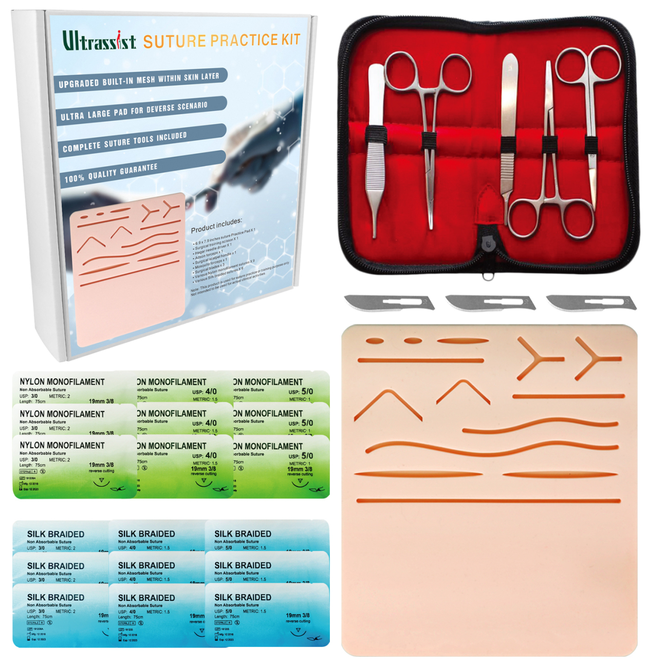 Ultrassist Suture Practice Kits for Medical Students