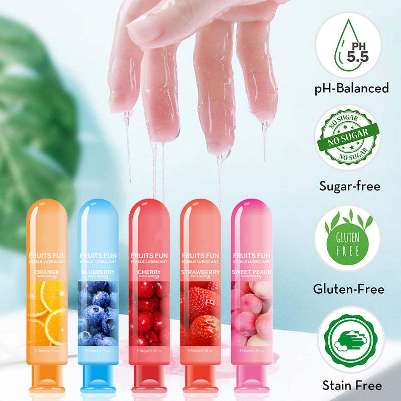 Fruits Flavor Water Based Edible Lubricants
