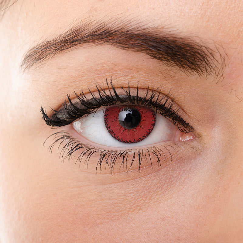 Red Contacts - Unicoeye® | Colored Contact Lenses
