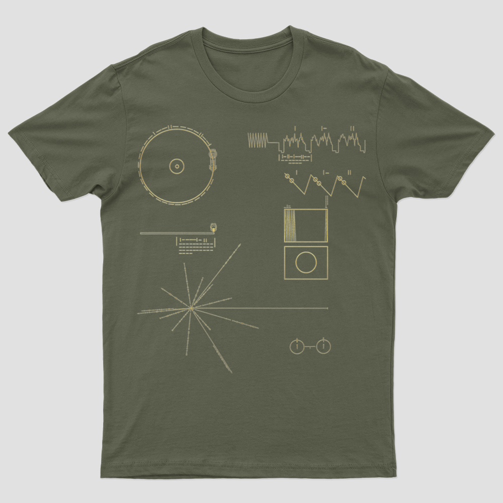 The Voyager Golden Record T-Shirt-Geeksoutfit