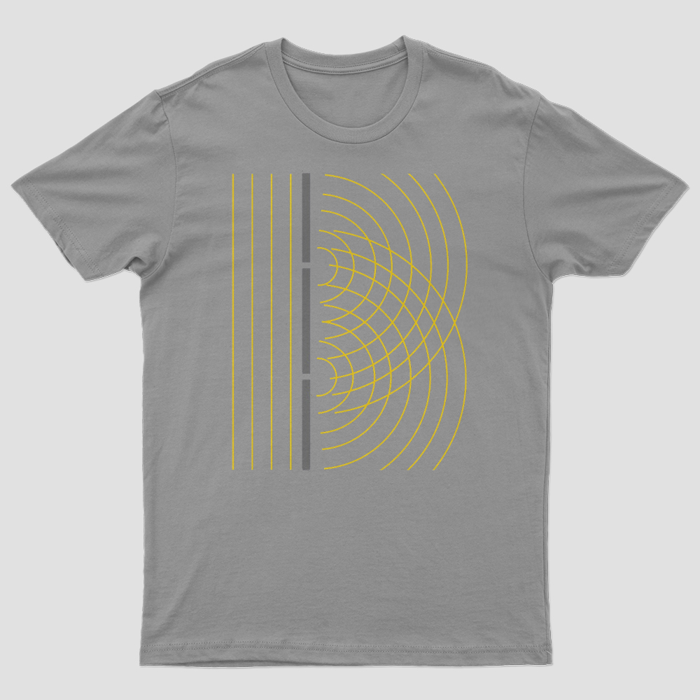 Double Slit Light Wave Particle Science Experiment T-Shirt-Geeksoutfit