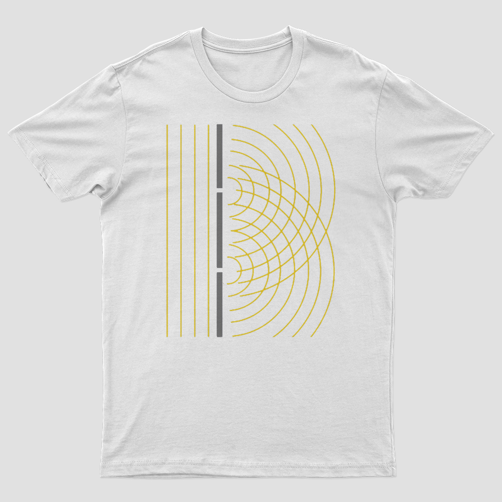 Double Slit Light Wave Particle Science Experiment T-Shirt-Geeksoutfit