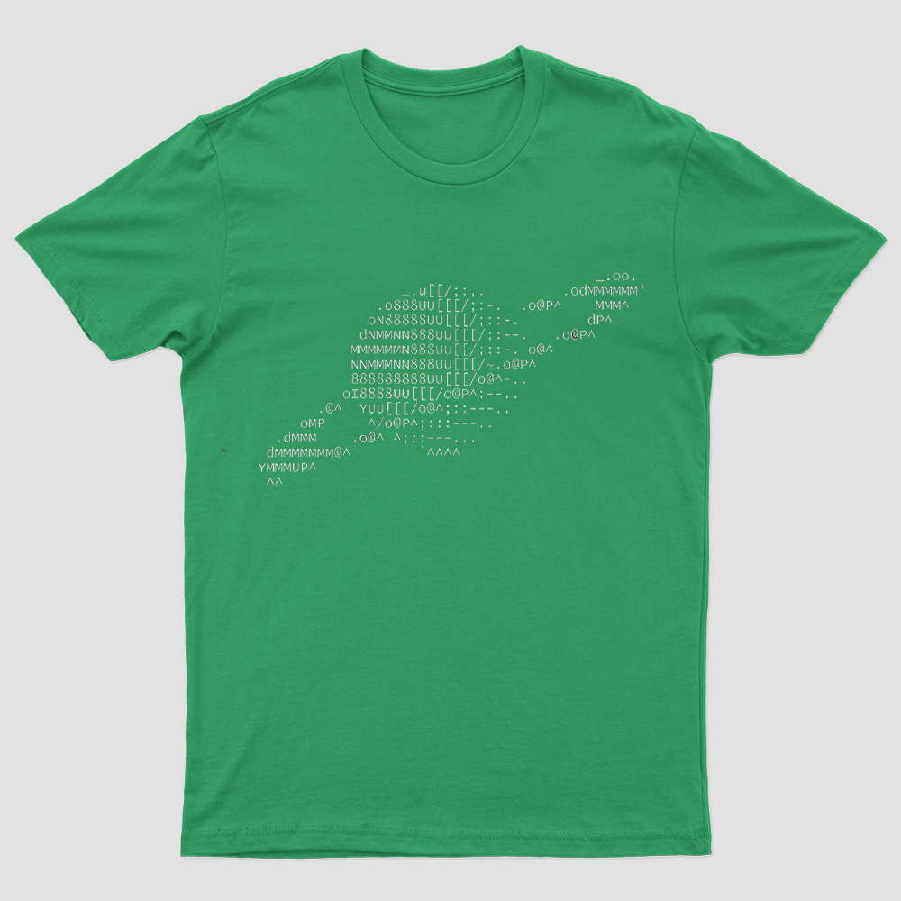 ASCII Art Planet T-Shirt-Geeksoutfit