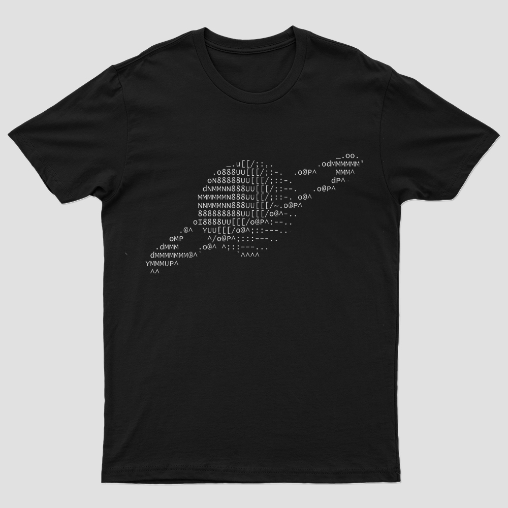 ASCII Art Planet T-Shirt-Geeksoutfit
