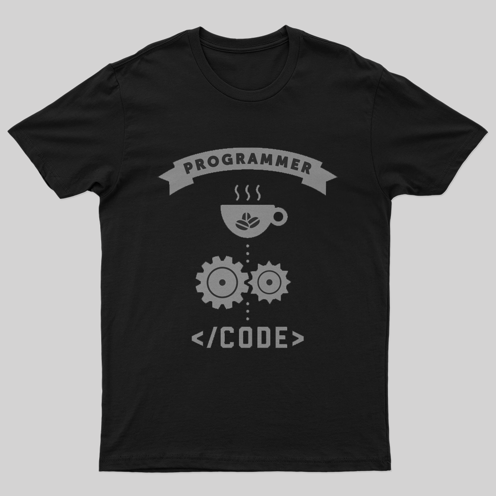 Programmer Coffee Code T-Shirt-Geeksoutfit