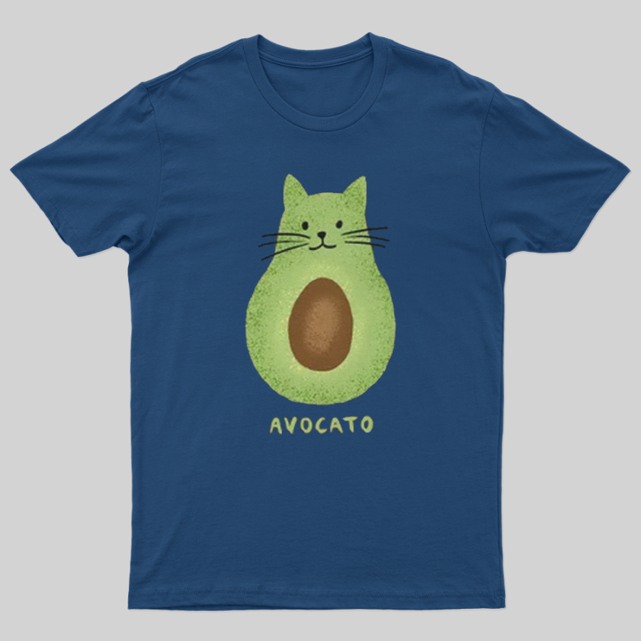 Avocato Cat Avocado Pun T-Shirt-Geeksoutfit