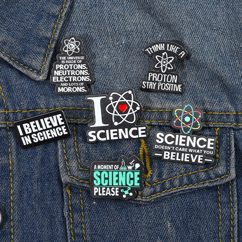 I Love Science Enamel Pins-Geeksoutfit